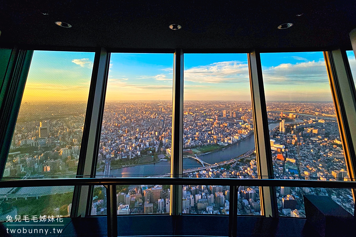 TOKYO SKYTREE 東京晴空塔展望台天望甲板、天望迴廊～世界第一高塔賞東京夜景 @兔兒毛毛姊妹花