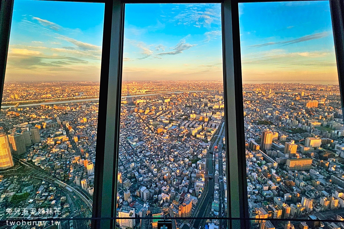 TOKYO SKYTREE 東京晴空塔展望台天望甲板、天望迴廊～世界第一高塔賞東京夜景 @兔兒毛毛姊妹花