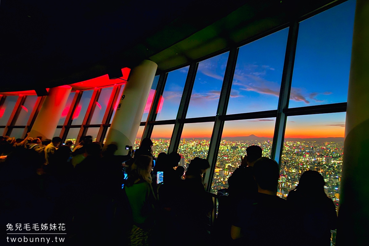 TOKYO SKYTREE 東京晴空塔展望台天望甲板、天望迴廊～世界第一高塔賞東京夜景 @兔兒毛毛姊妹花