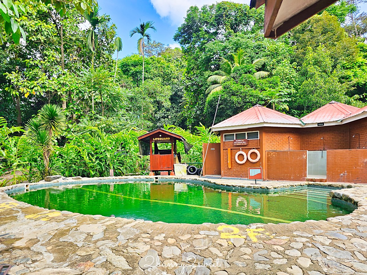 沙巴景點【波令溫泉 Poring Hot Spring】樹冠步道～從13層樓高樹頂吊橋看熱帶雨林 @兔兒毛毛姊妹花